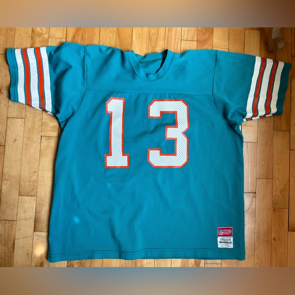 Sand Knit | Shirts | Vintage Miami Dolphins 3 Blue Orange Jersey ...